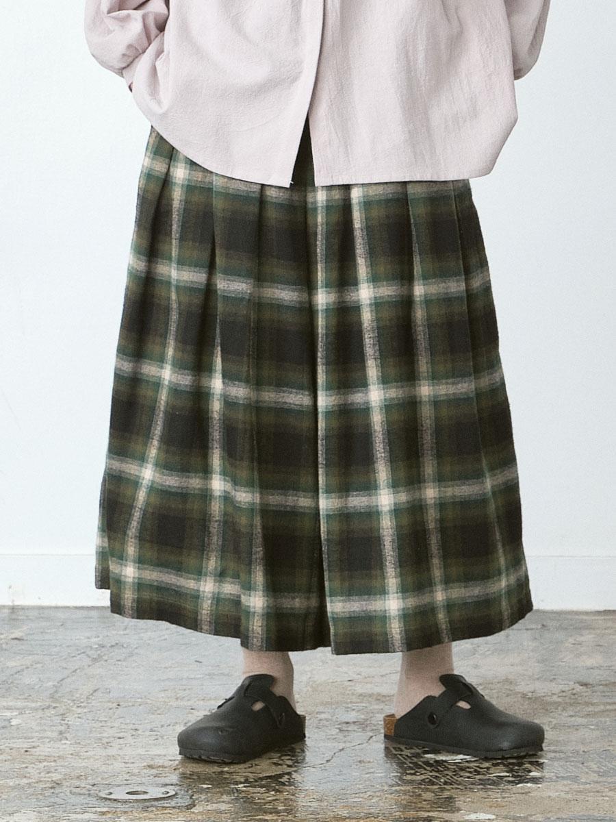 ガウチョパンツ 綿オンブレチェック起毛 | パンツ9ブタケ | 【公式】D*g*y ONLINE STORE（ディージーワイ オンラインストア）